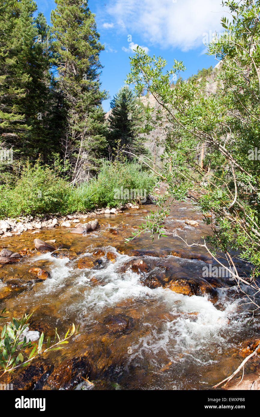 Big Thompson River in Rocky Mountian National Park Colorado USA Stock ...