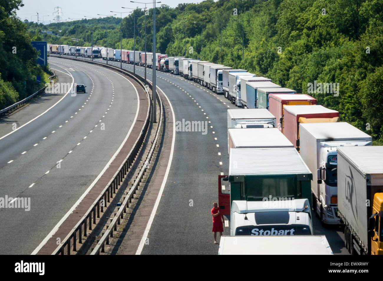 Operation Stack in place on the M20 Stock Photo - Alamy