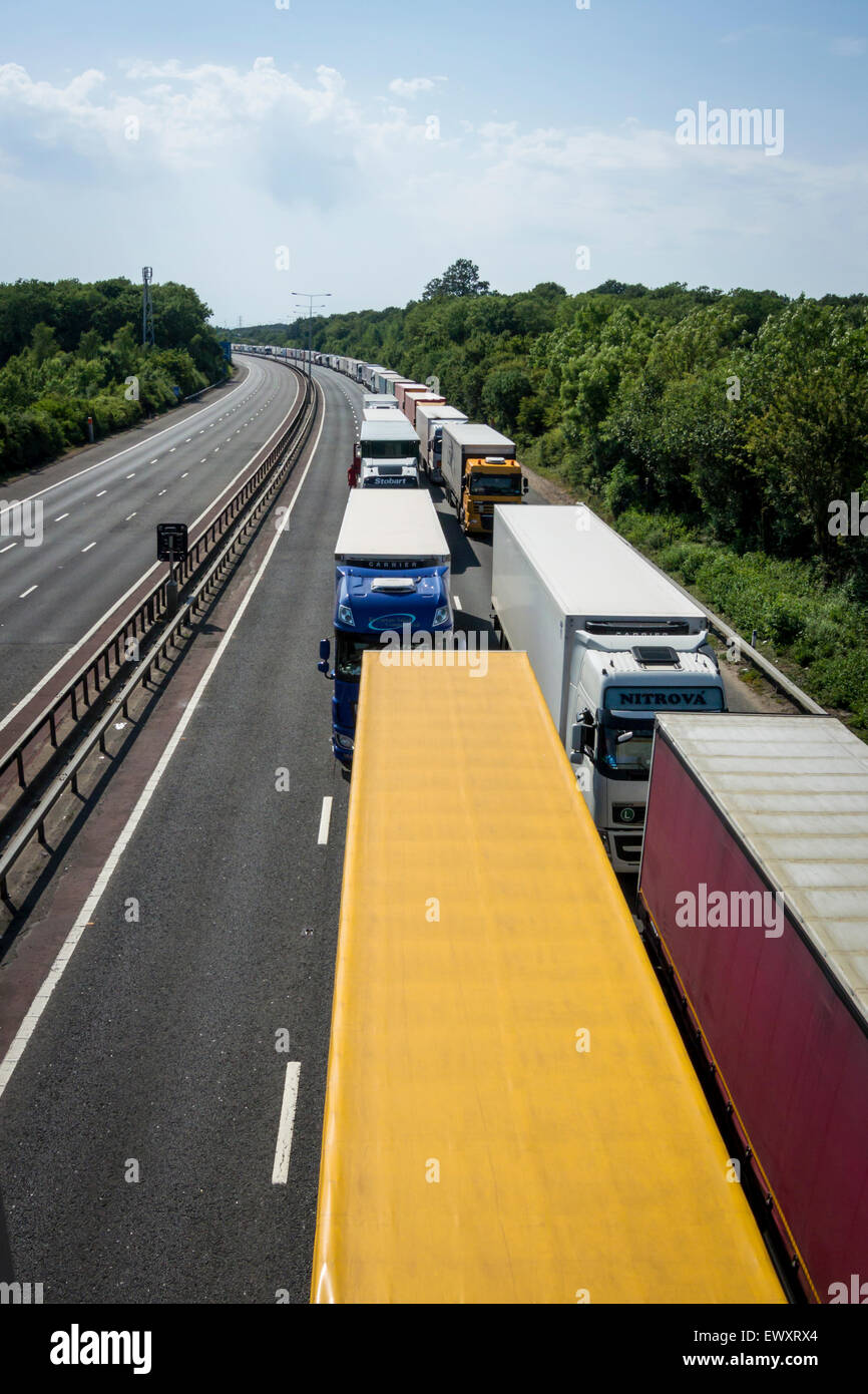 Operation Stack in place on the M20 Stock Photo - Alamy