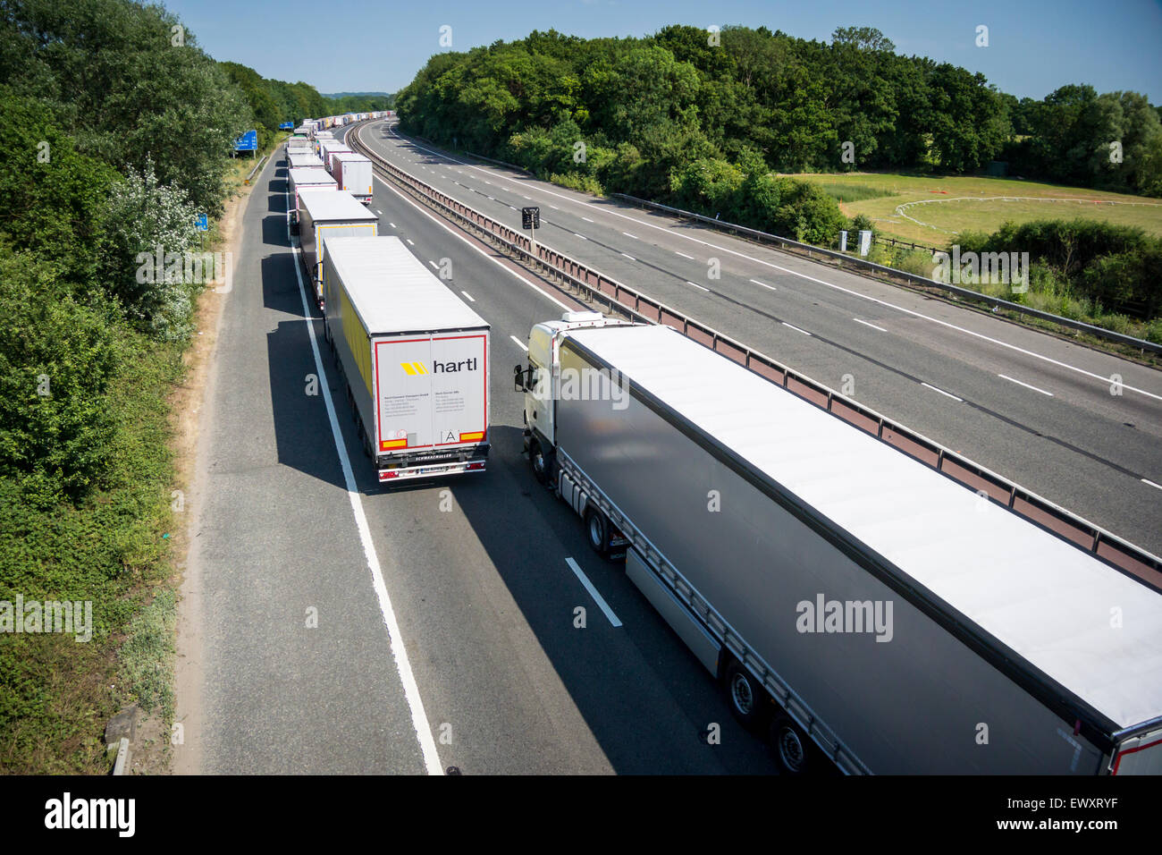 Operation Stack in place on the M20 Stock Photo - Alamy