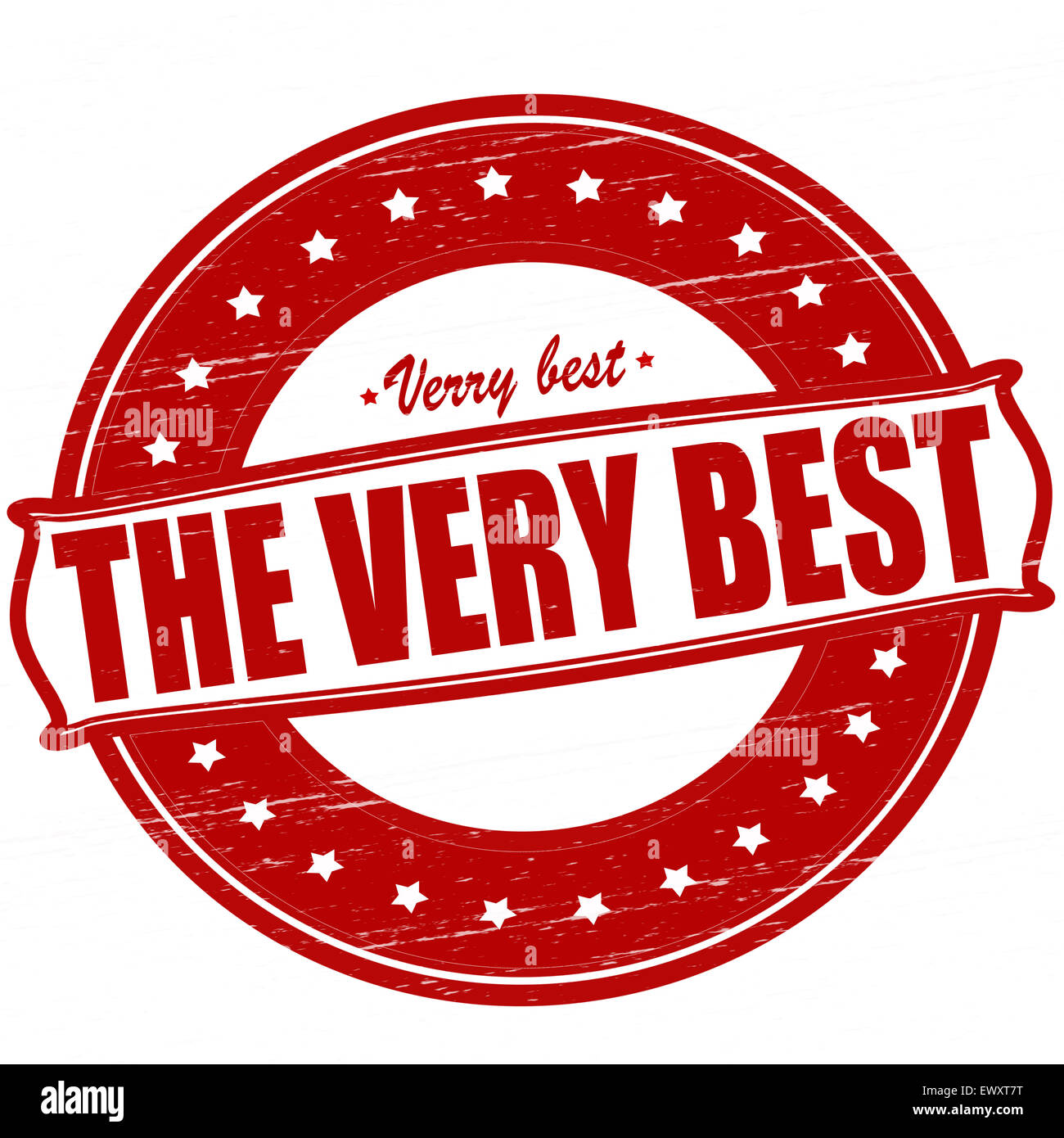 Stamp with text the very best inside, ilustration Stock Photo - Alamy