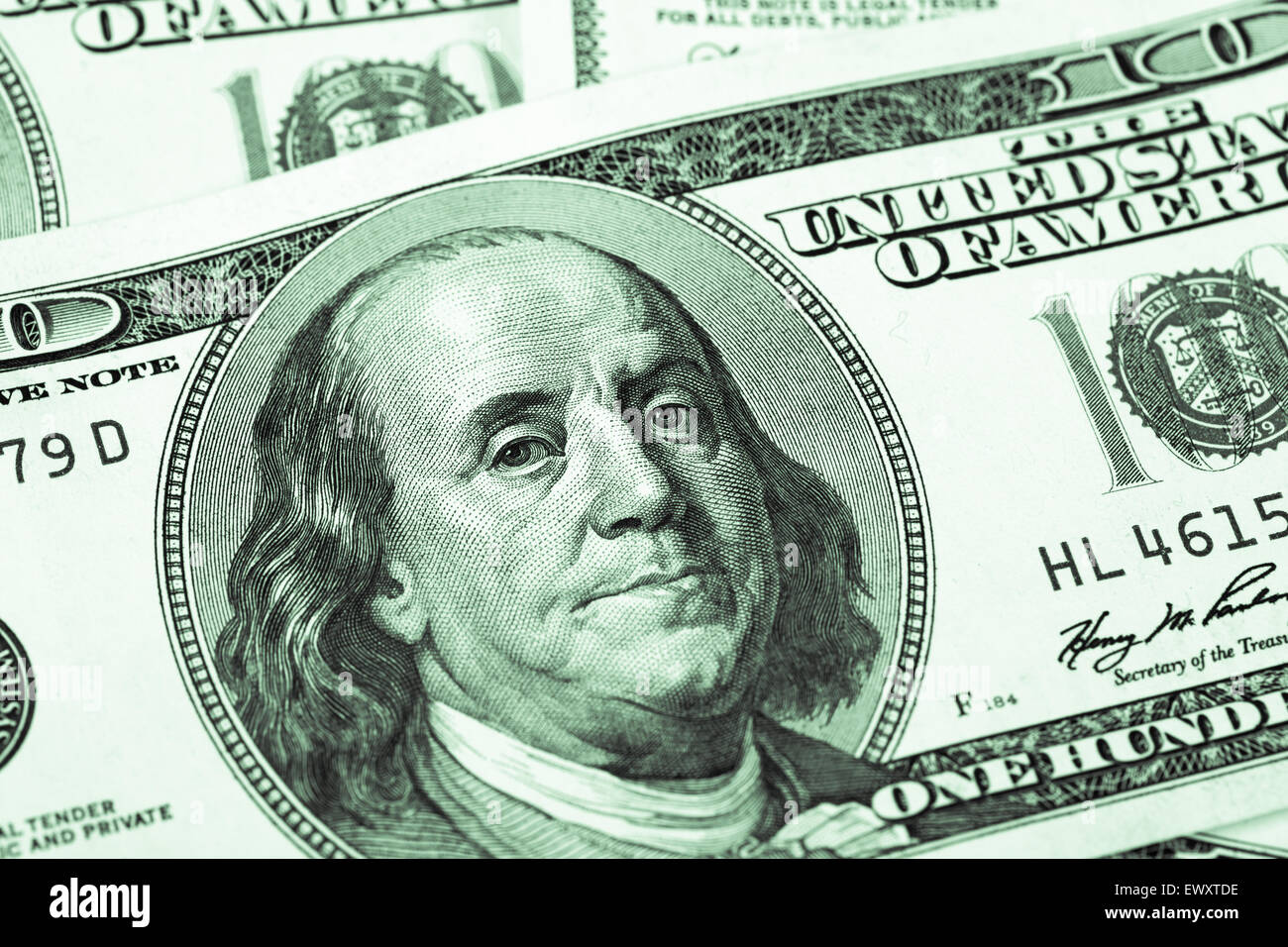 One hundred dollars. Macro Stock Photo - Alamy
