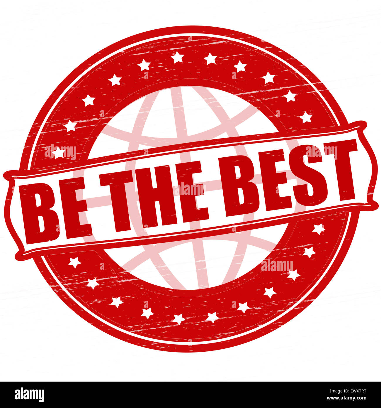 Stamp with text be the best inside, ilustration Stock Photo - Alamy