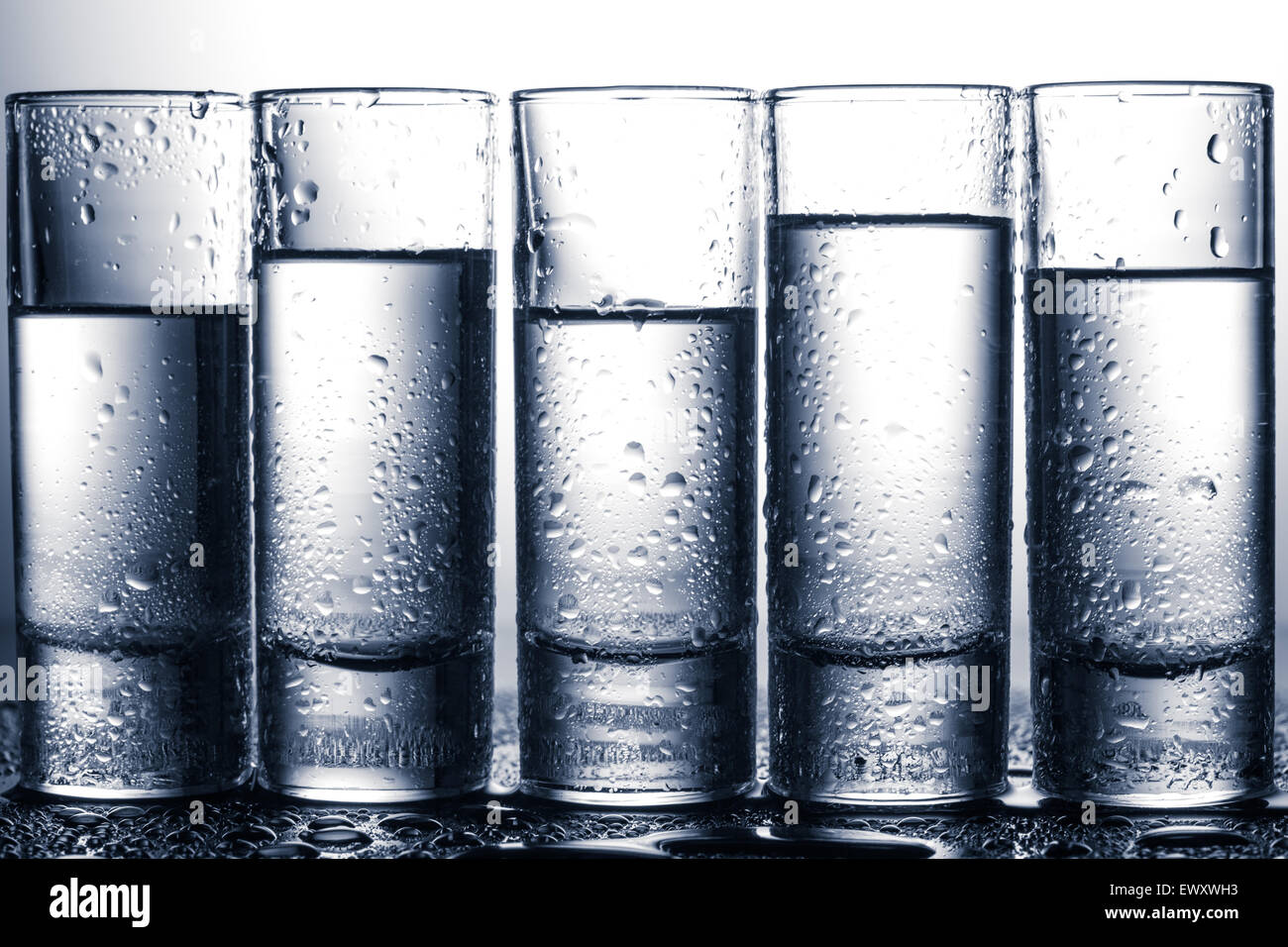 Alcohol row vodka hi-res stock photography and images - Alamy