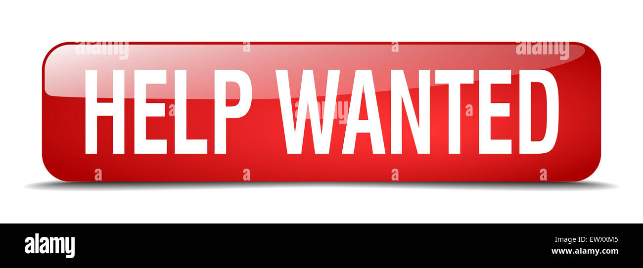 Help wanted red square hi-res stock photography and images - Alamy