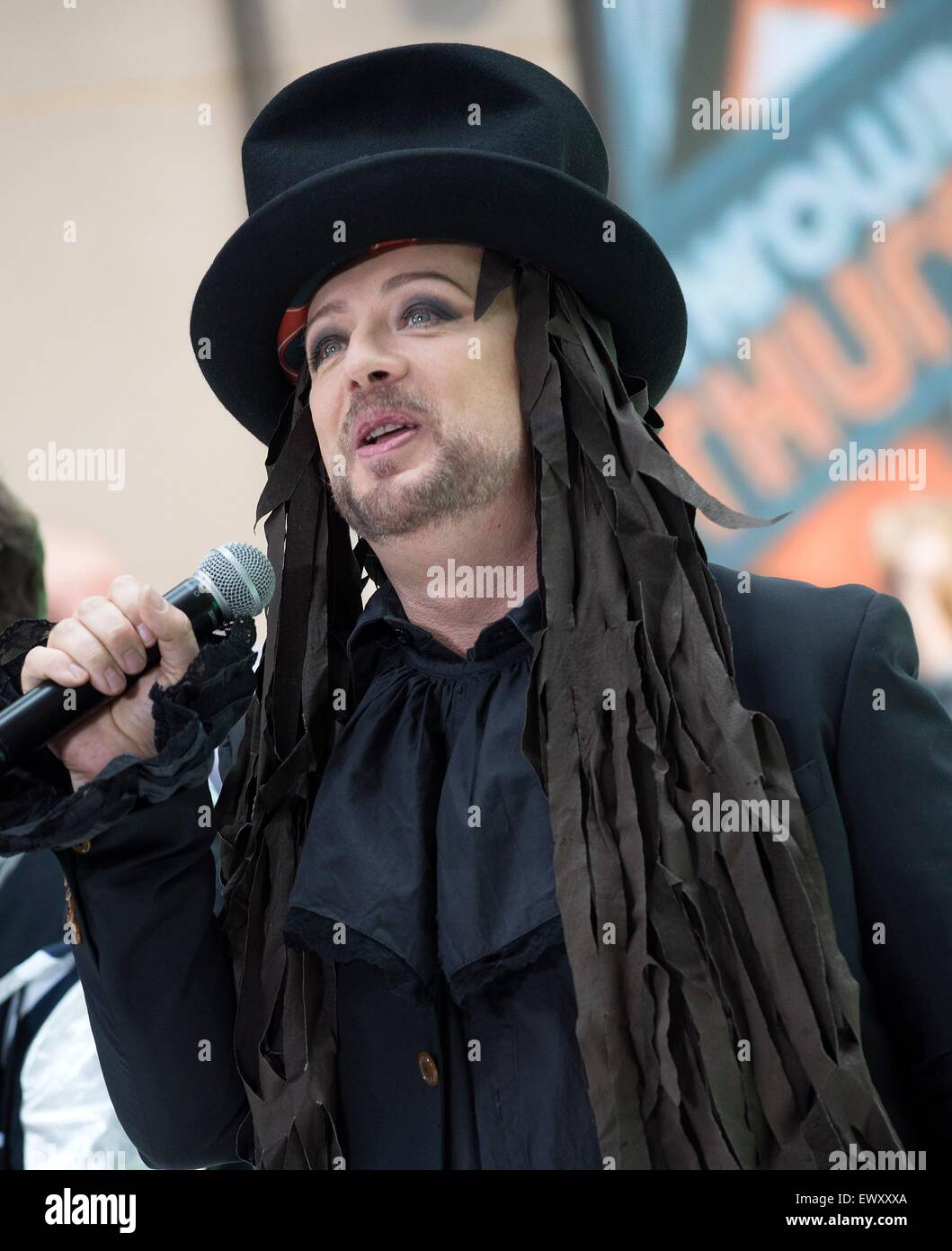 New York, NY, USA. 2nd July, 2015. Boy George on stage for NBC Today ...