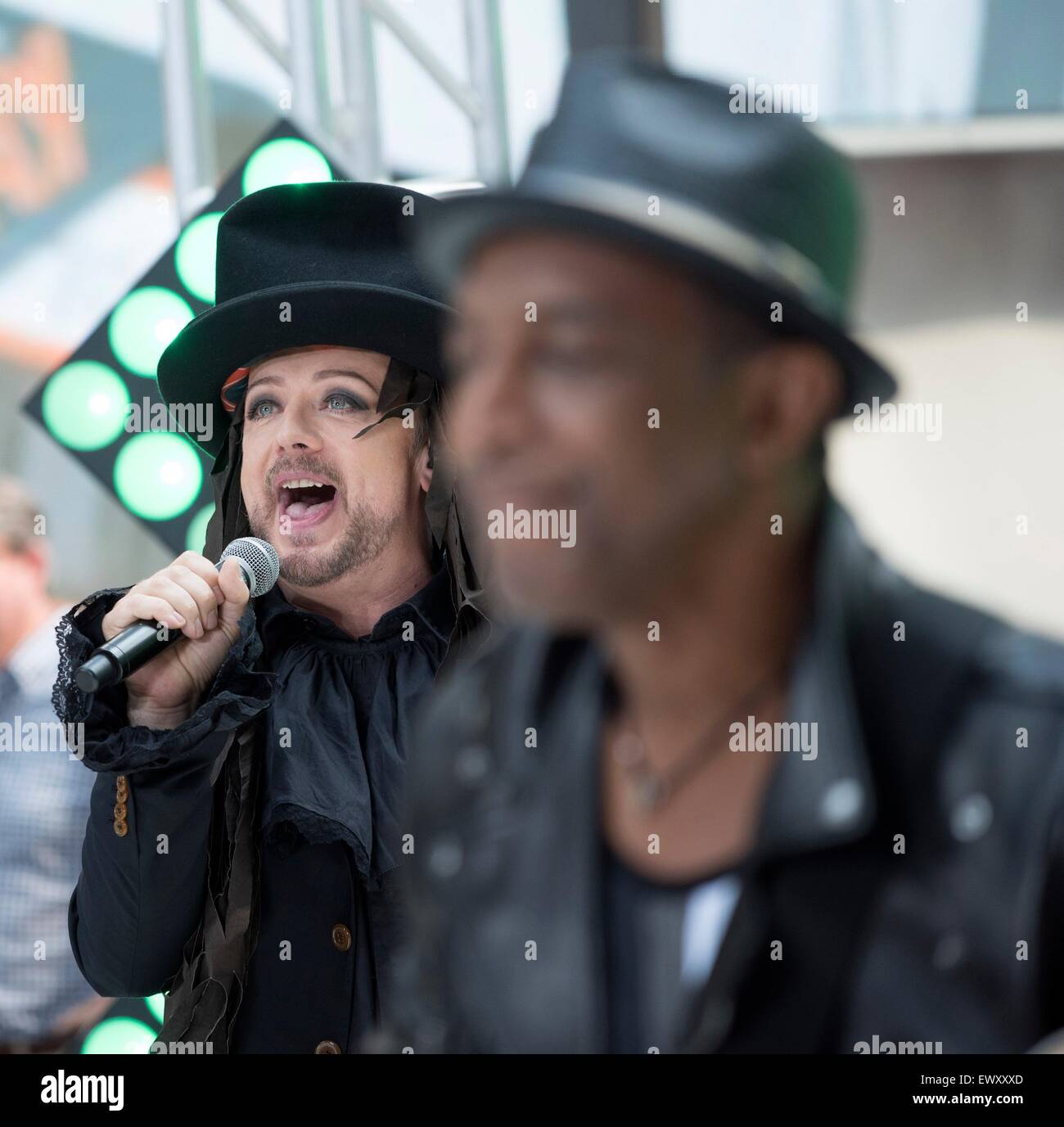 New York, NY, USA. 2nd July, 2015. Boy George on stage for NBC Today ...