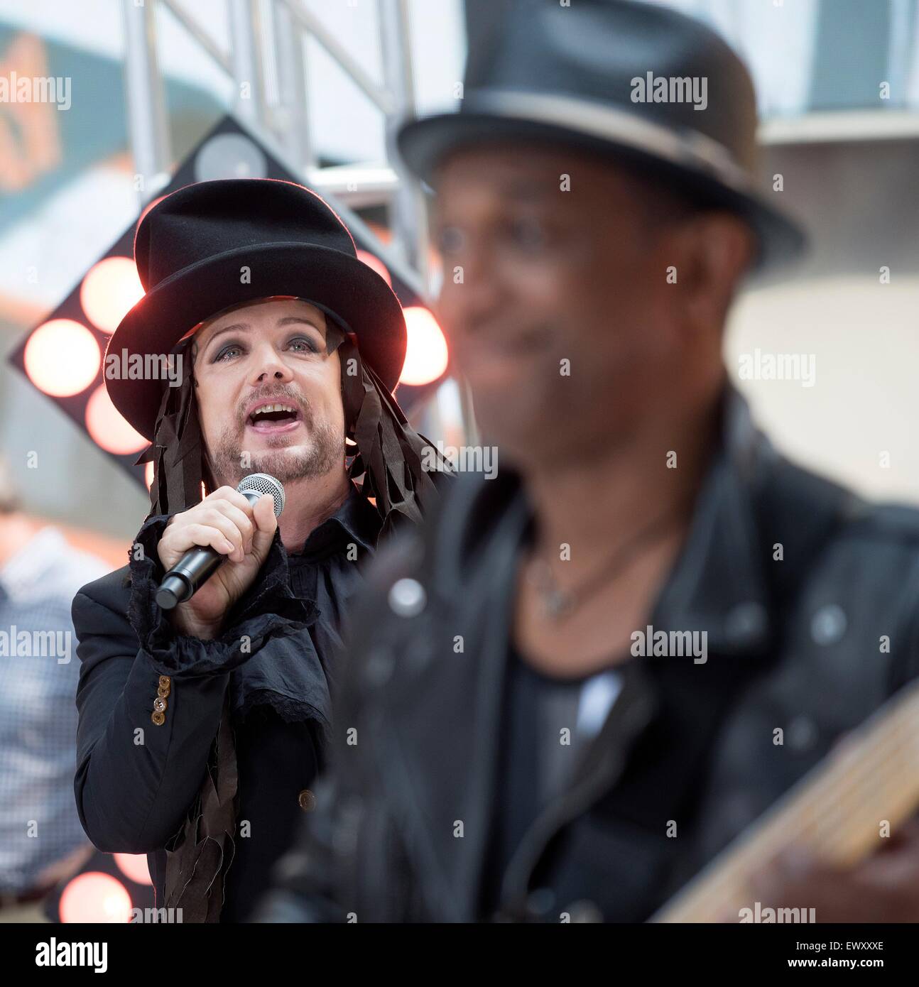 New York, NY, USA. 2nd July, 2015. Boy George on stage for NBC Today ...