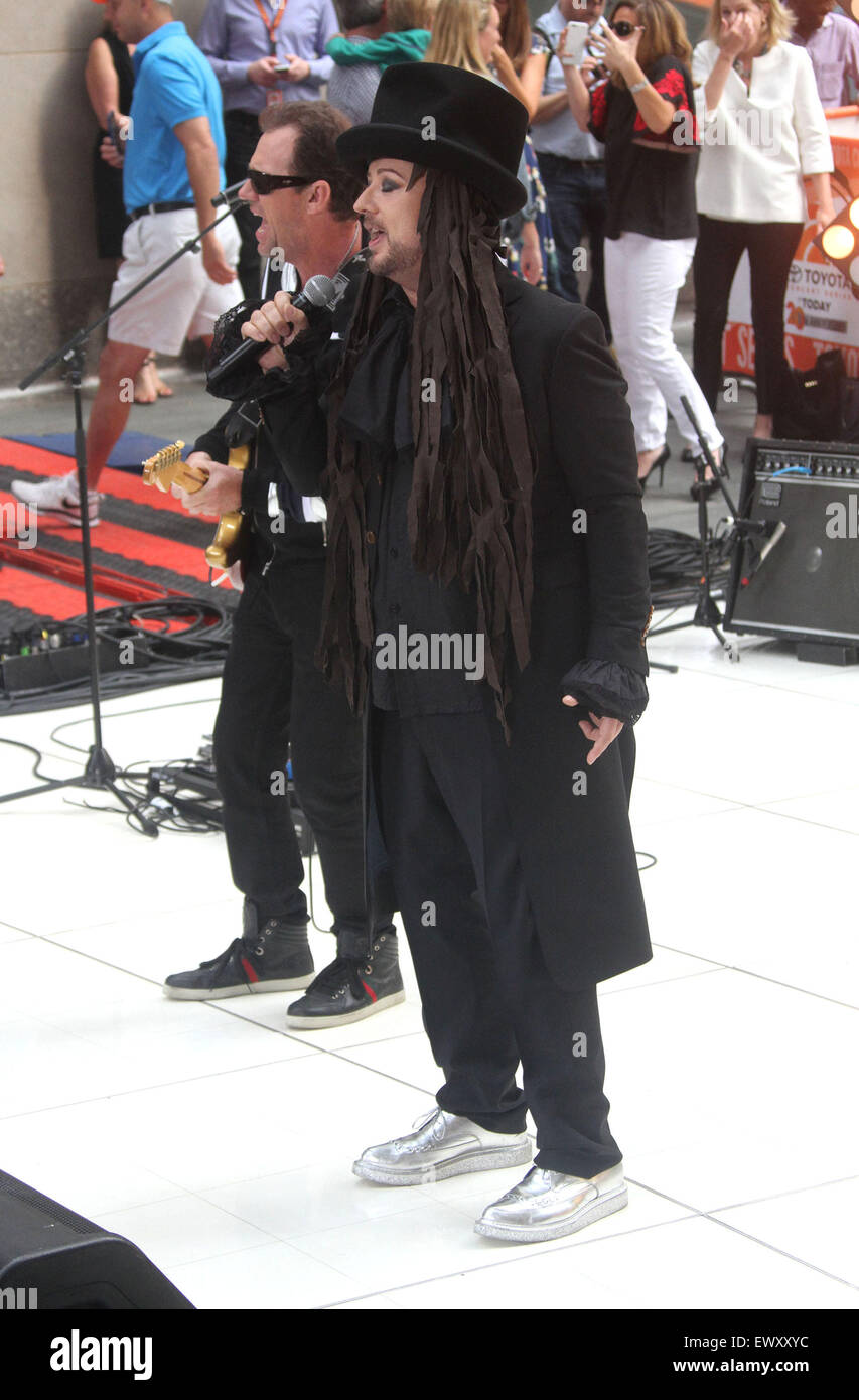 New York, New York, USA. 2nd July, 2015. Singer BOY GEORGE from Culture ...
