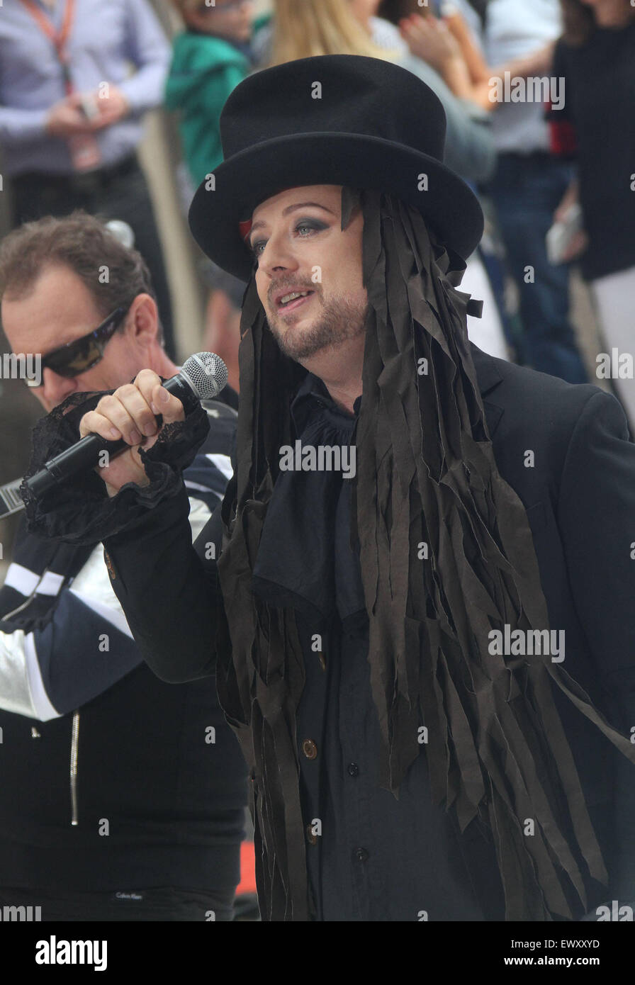 New York, New York, USA. 2nd July, 2015. Singer BOY GEORGE from Culture ...