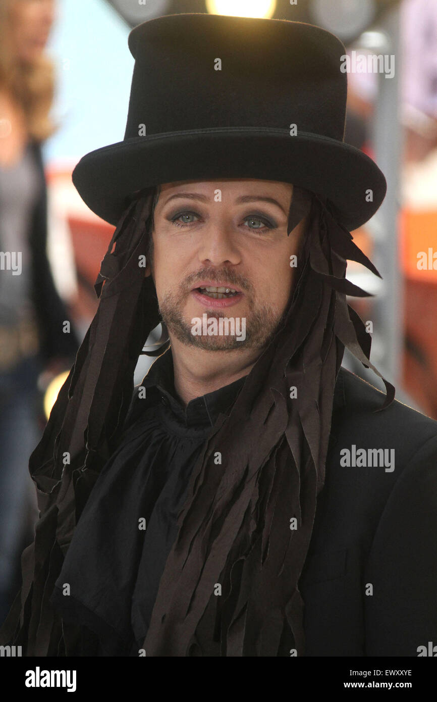 New York, New York, USA. 2nd July, 2015. Singer BOY GEORGE from Culture ...