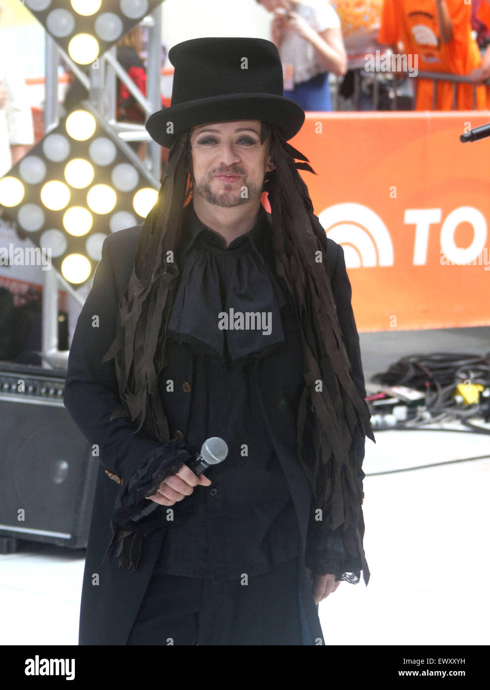 New York, New York, USA. 2nd July, 2015. Singer BOY GEORGE from Culture ...