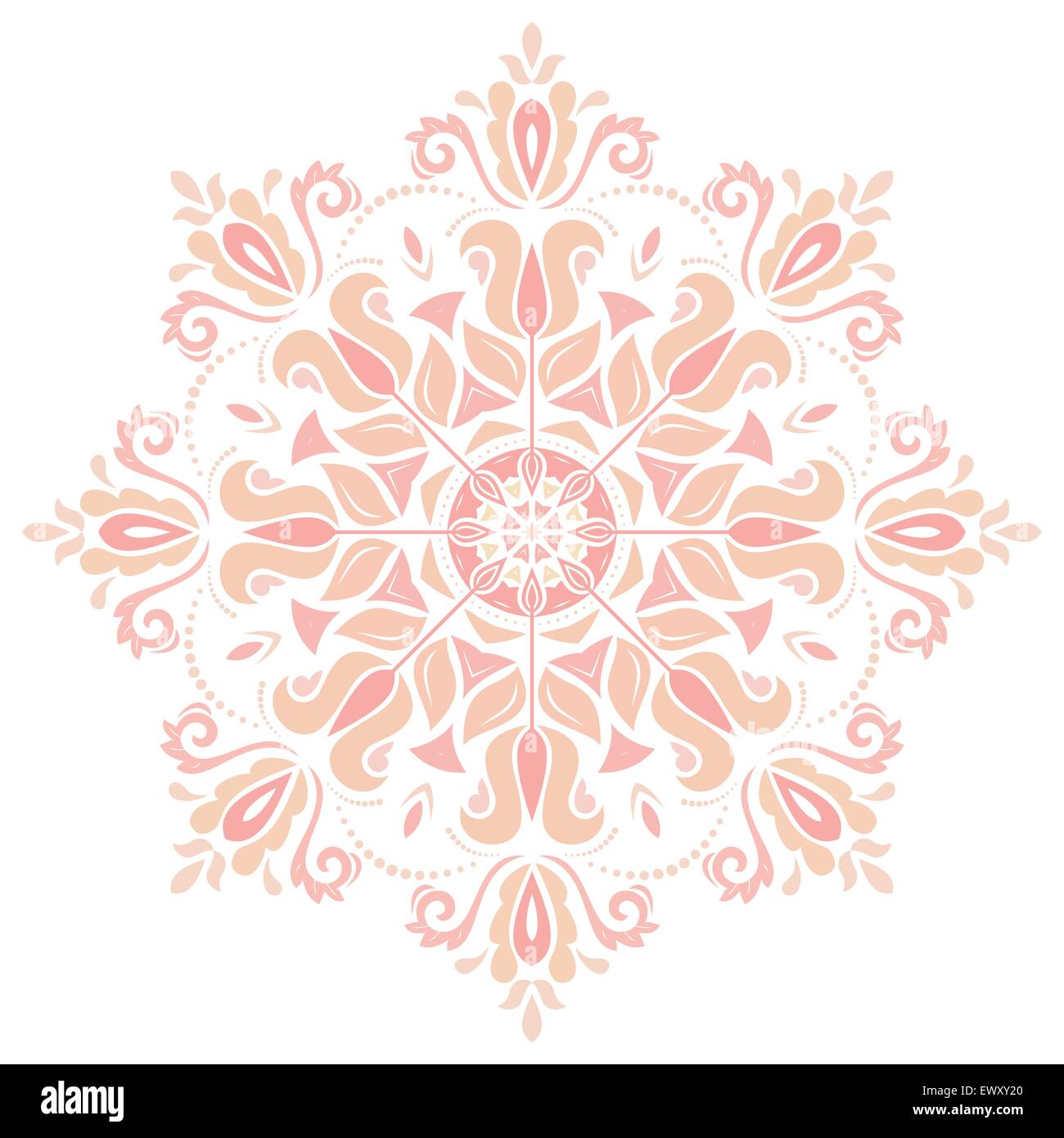Damask Vector Orient Pattern Stock Vector Image & Art - Alamy