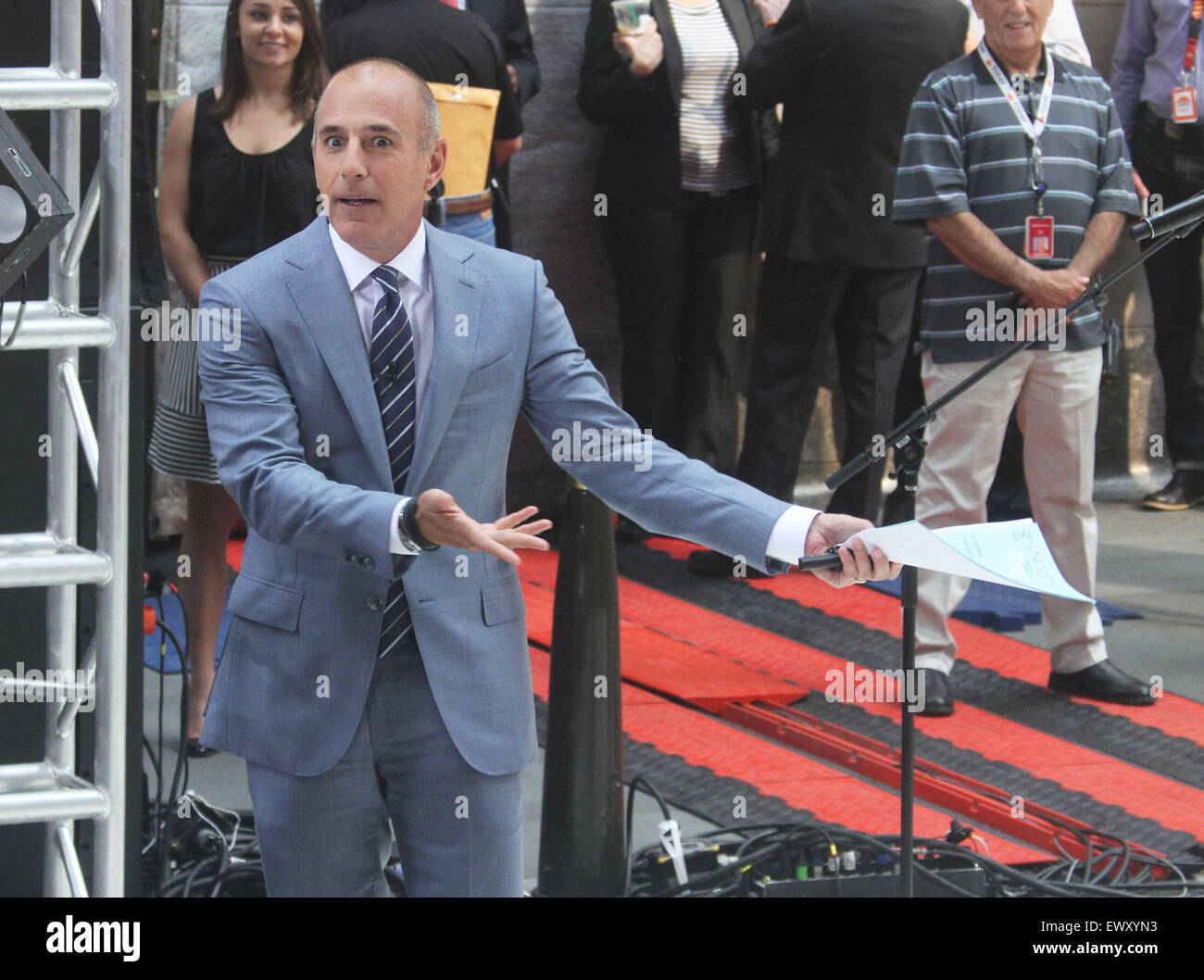 New York, New York, USA. 2nd July, 2015. 'Today' show host MATT LAUER ...