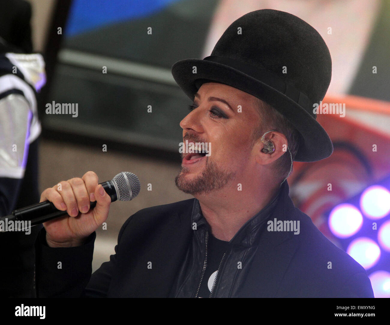 New York, New York, USA. 2nd July, 2015. Singer BOY GEORGE from Culture ...