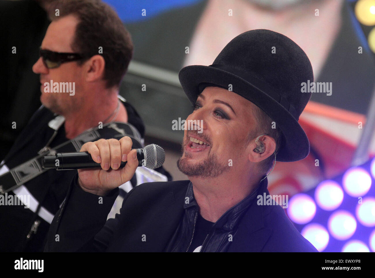 New York, New York, USA. 2nd July, 2015. Singer BOY GEORGE from Culture ...