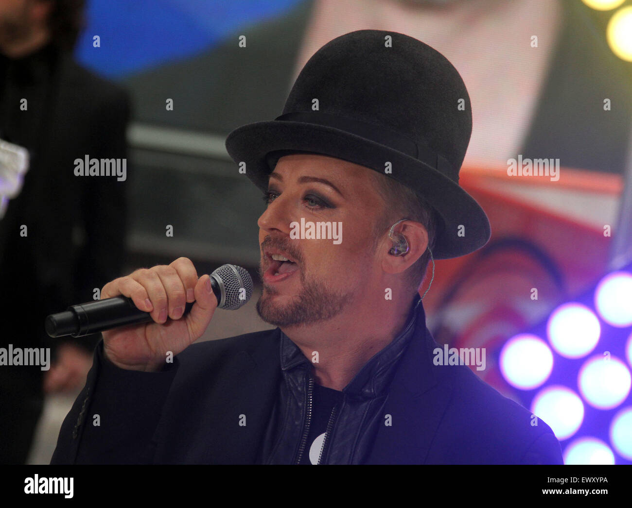 New York, New York, USA. 2nd July, 2015. Singer BOY GEORGE from Culture ...