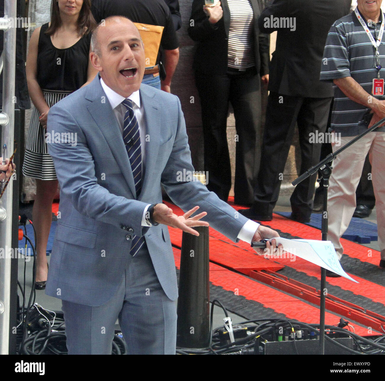 New York, New York, USA. 2nd July, 2015. 'Today' show host MATT LAUER ...