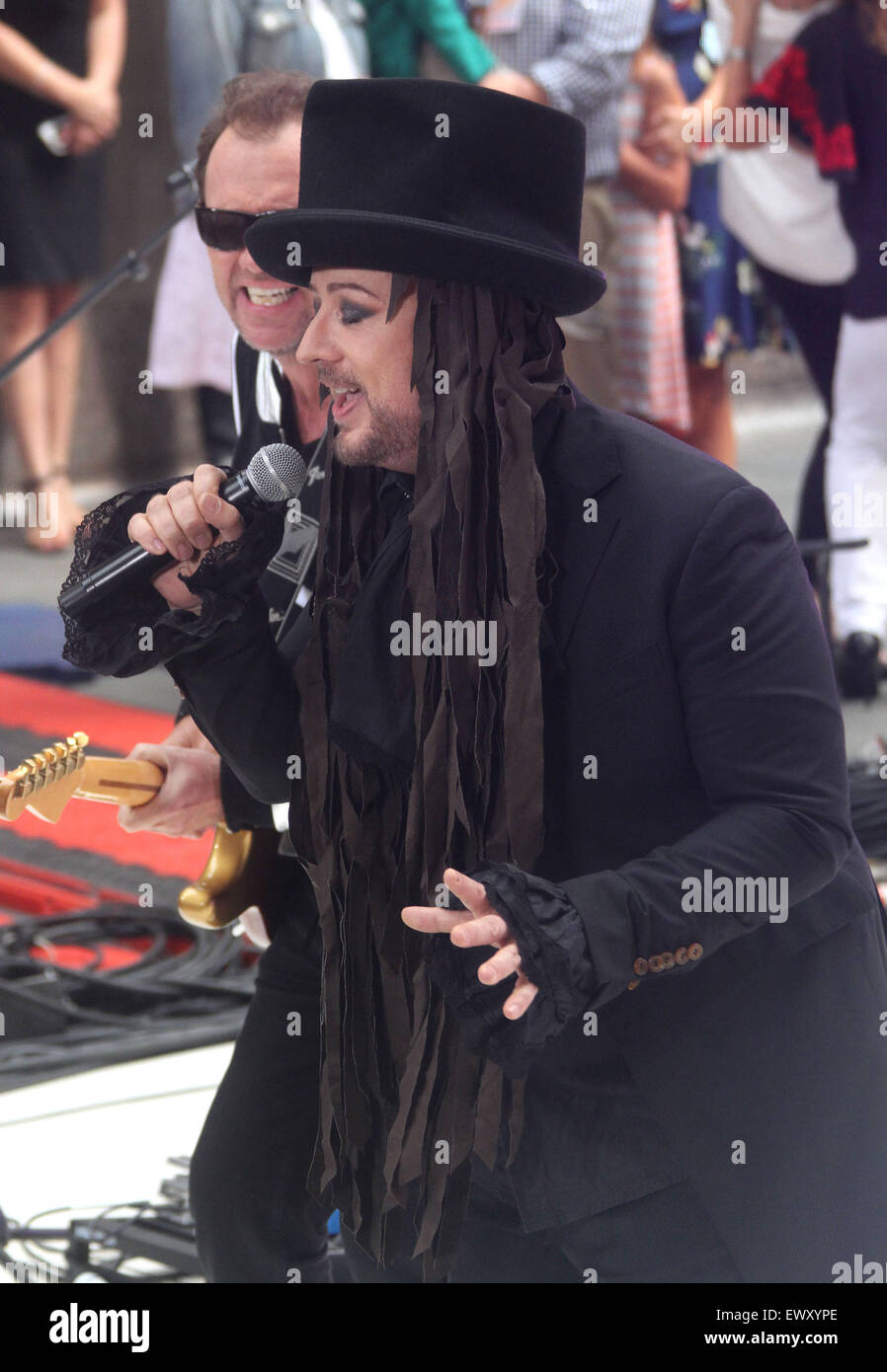 New York, New York, USA. 2nd July, 2015. Singer BOY GEORGE from Culture ...