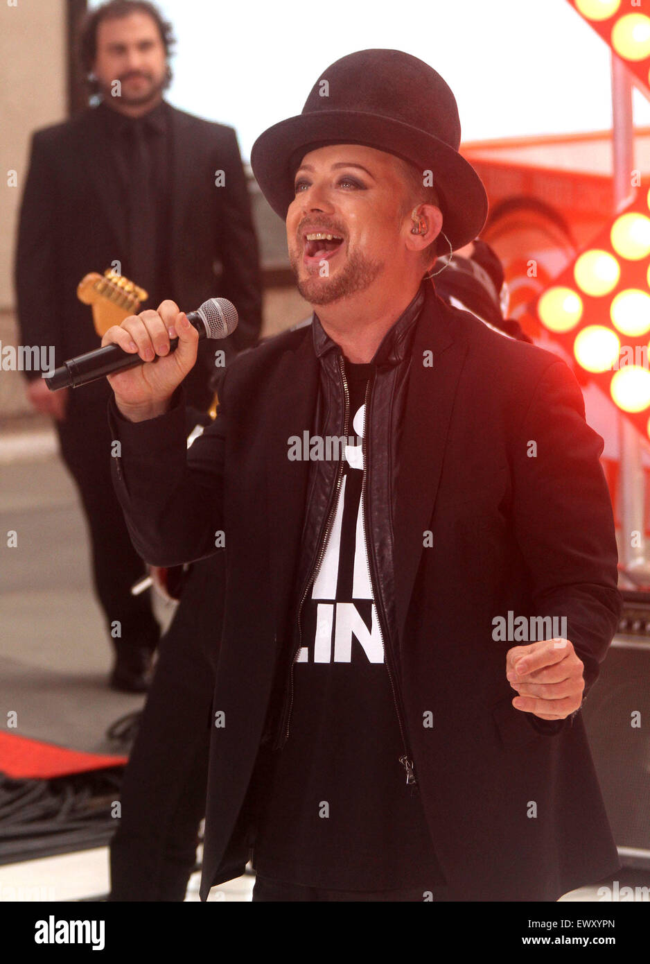 New York, New York, USA. 2nd July, 2015. Singer BOY GEORGE from Culture ...