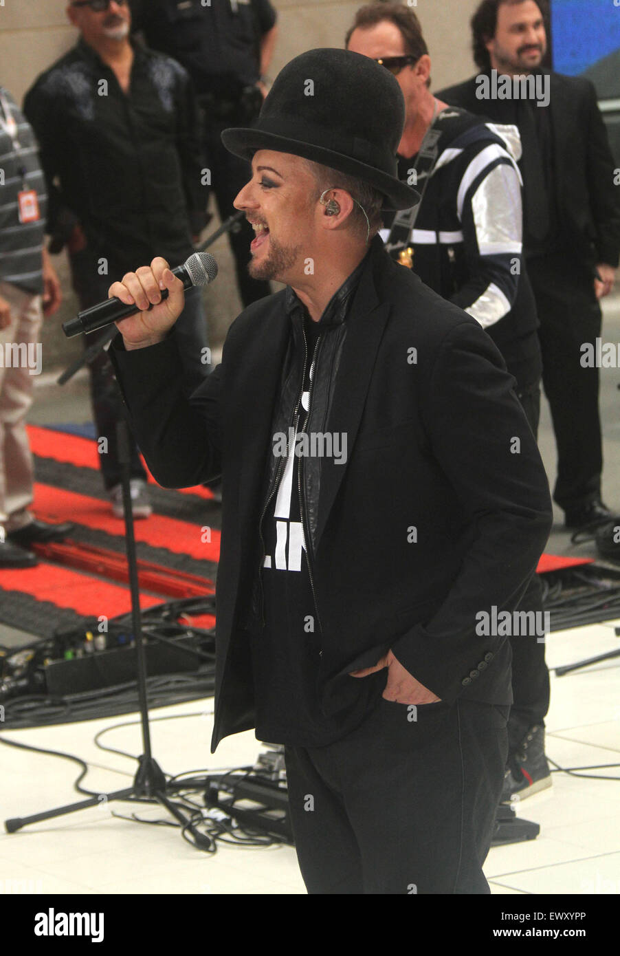 New York, New York, USA. 2nd July, 2015. Singer BOY GEORGE from Culture ...
