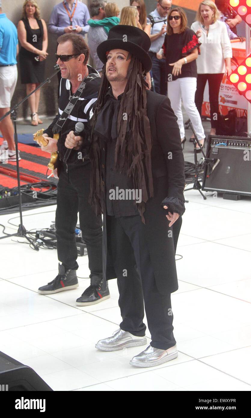 New York, New York, USA. 2nd July, 2015. Singer BOY GEORGE from Culture ...