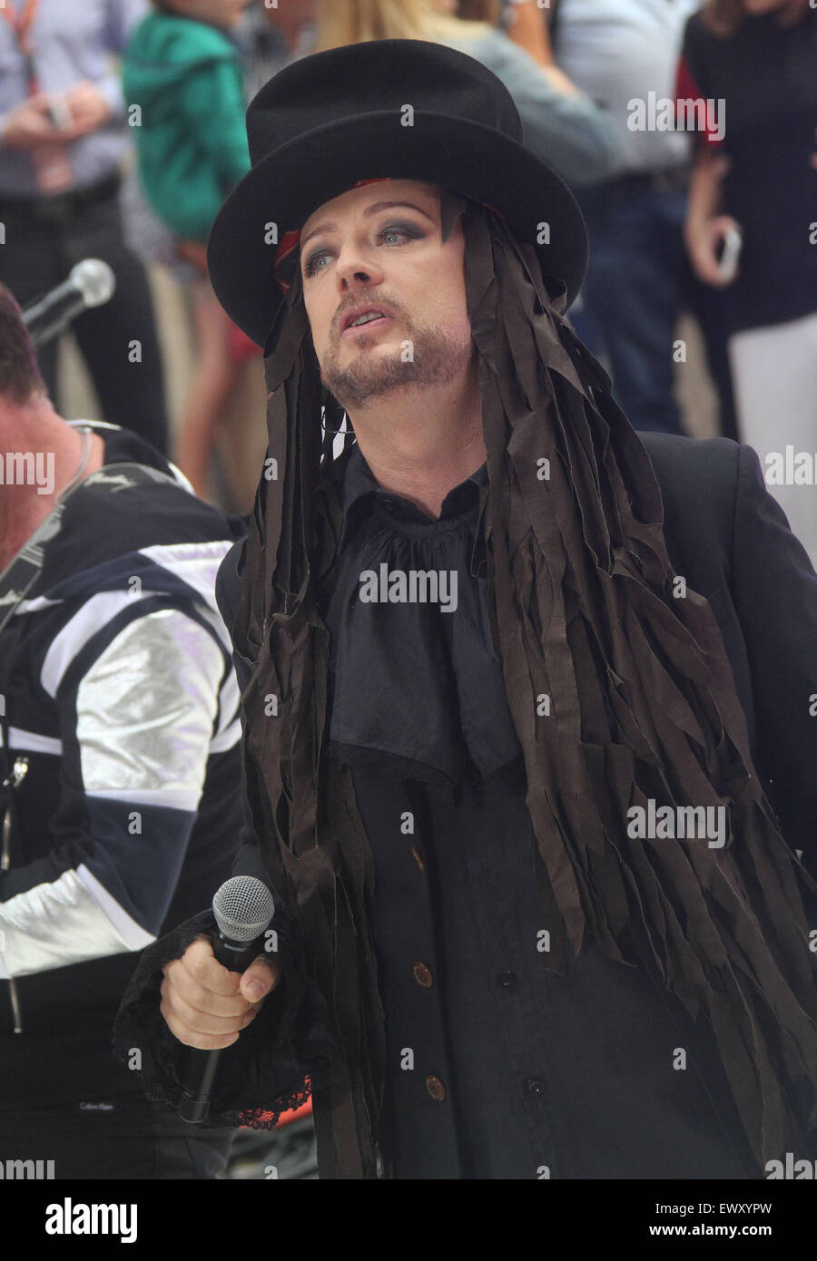 New York, New York, USA. 2nd July, 2015. Singer BOY GEORGE from Culture ...