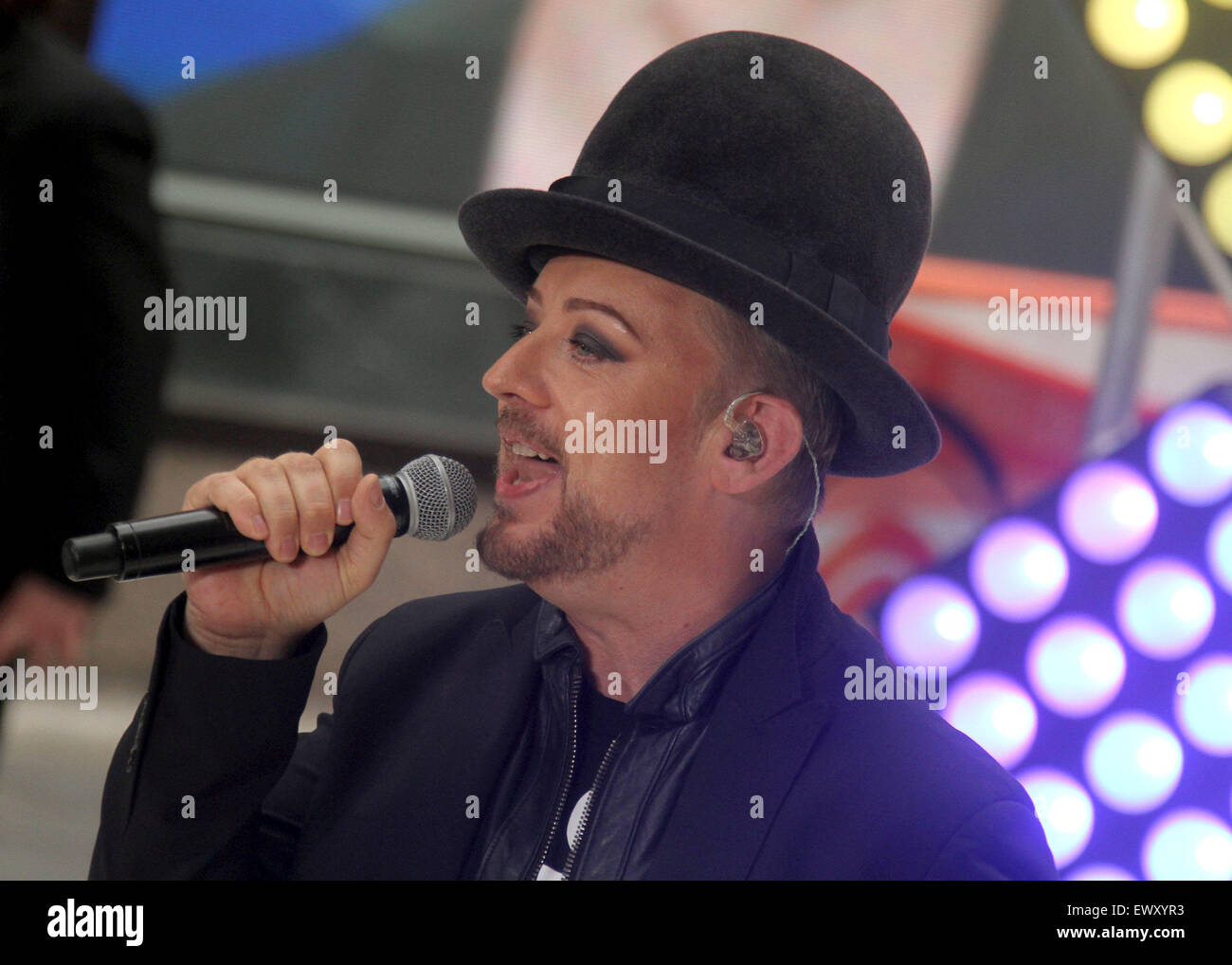 New York, New York, USA. 2nd July, 2015. Singer BOY GEORGE from Culture ...