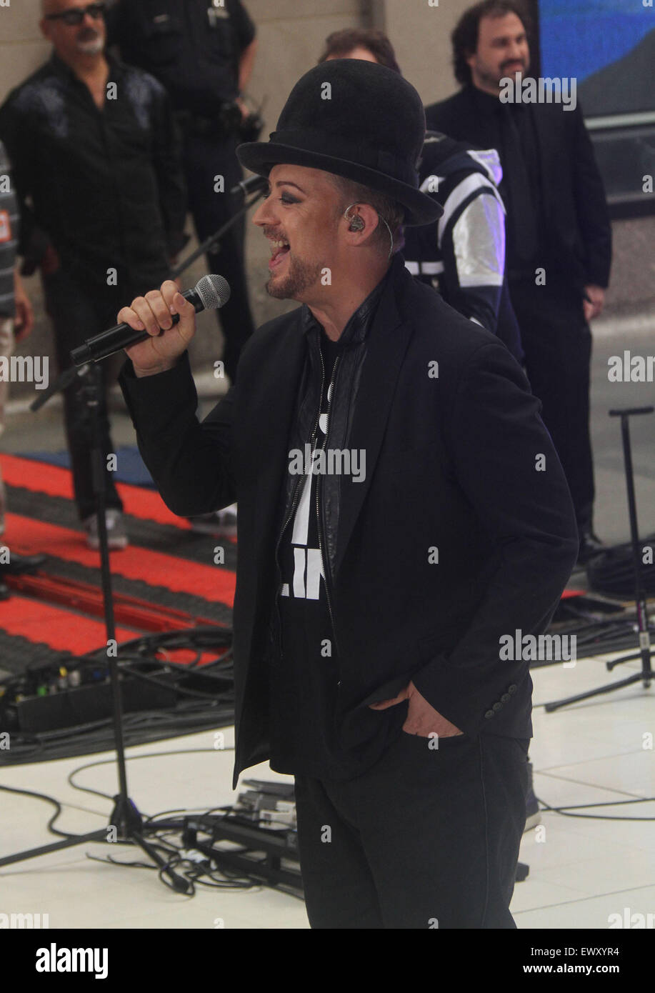 New York, New York, USA. 2nd July, 2015. Singer BOY GEORGE from Culture ...