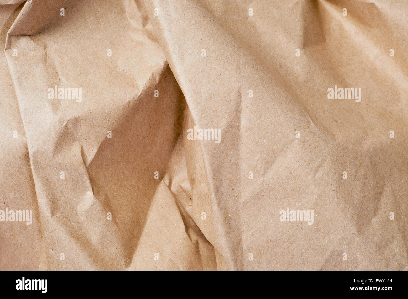 closeup of crumpled Kraft paper Stock Photo - Alamy