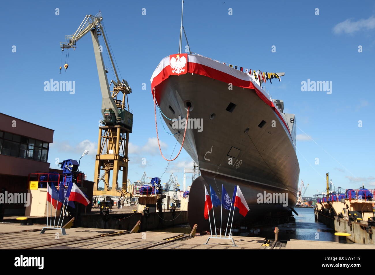 Gdynia, Poland 2nd, July 2015 Polish Navy launches new patrol vessel ...