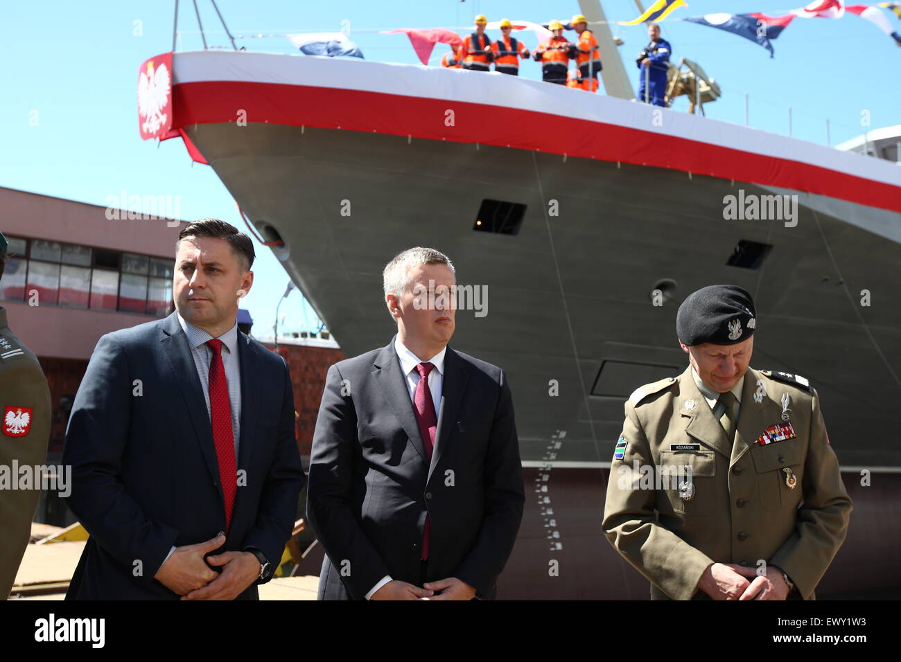 Gdynia, Poland 2nd, July 2015 Polish Navy launches new patrol vessel ...