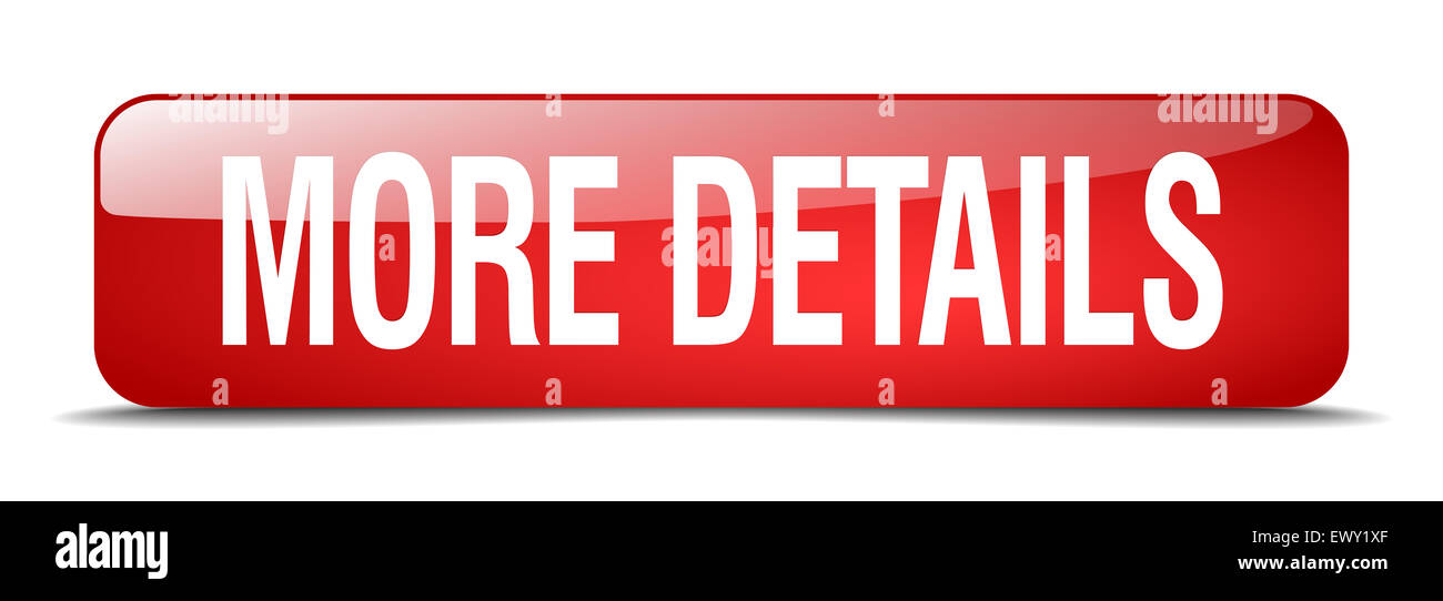 more details red square 3d realistic isolated web button Stock Photo ...