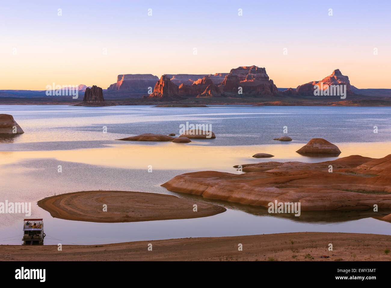 Padre Bay, from Cookie Jar Butte. Lake Powell, Utah, USA Stock Photo ...