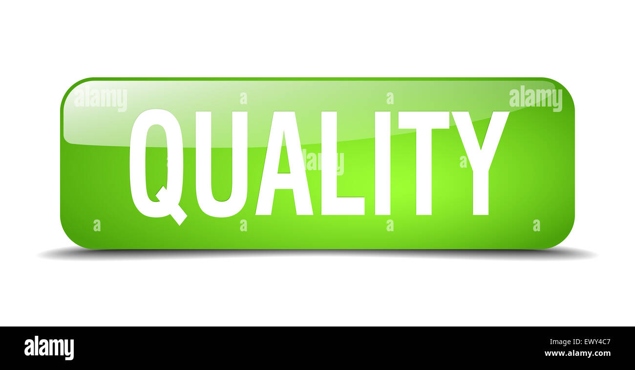 quality green square 3d realistic isolated web button Stock Photo - Alamy