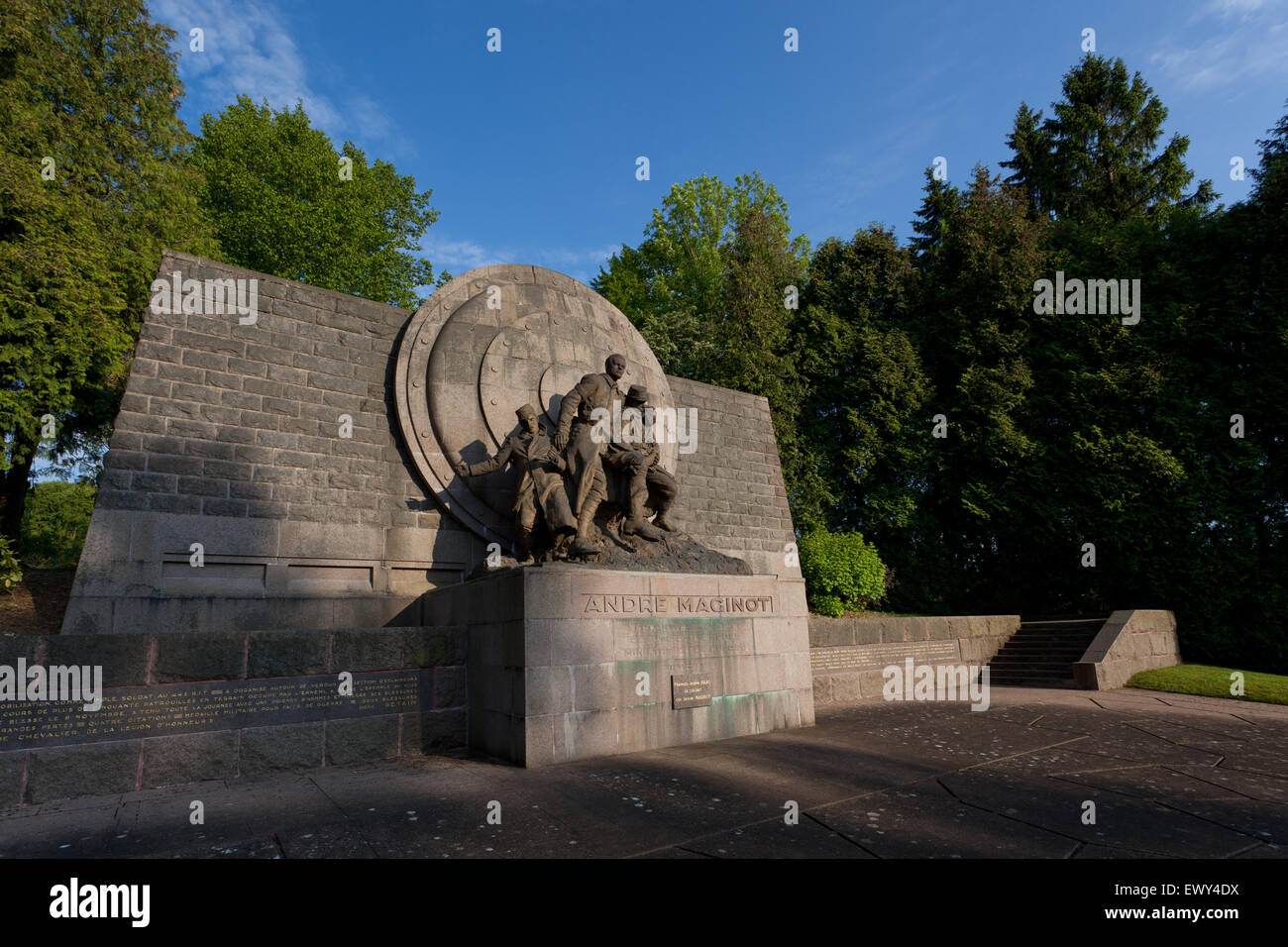 The memorial to Andre Maginot, the French Minister of War who is ...