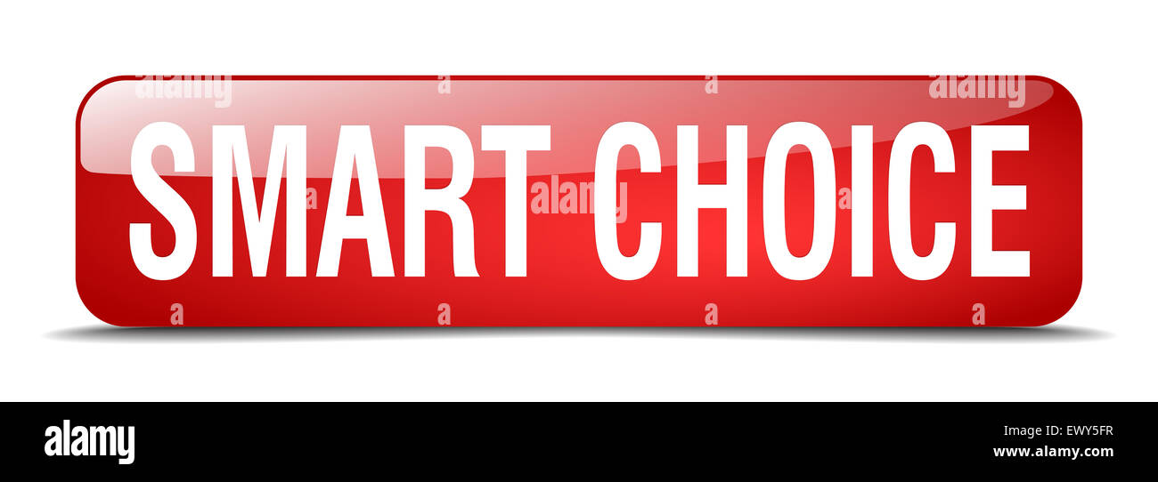 Smart choice red 3d hi-res stock photography and images - Alamy