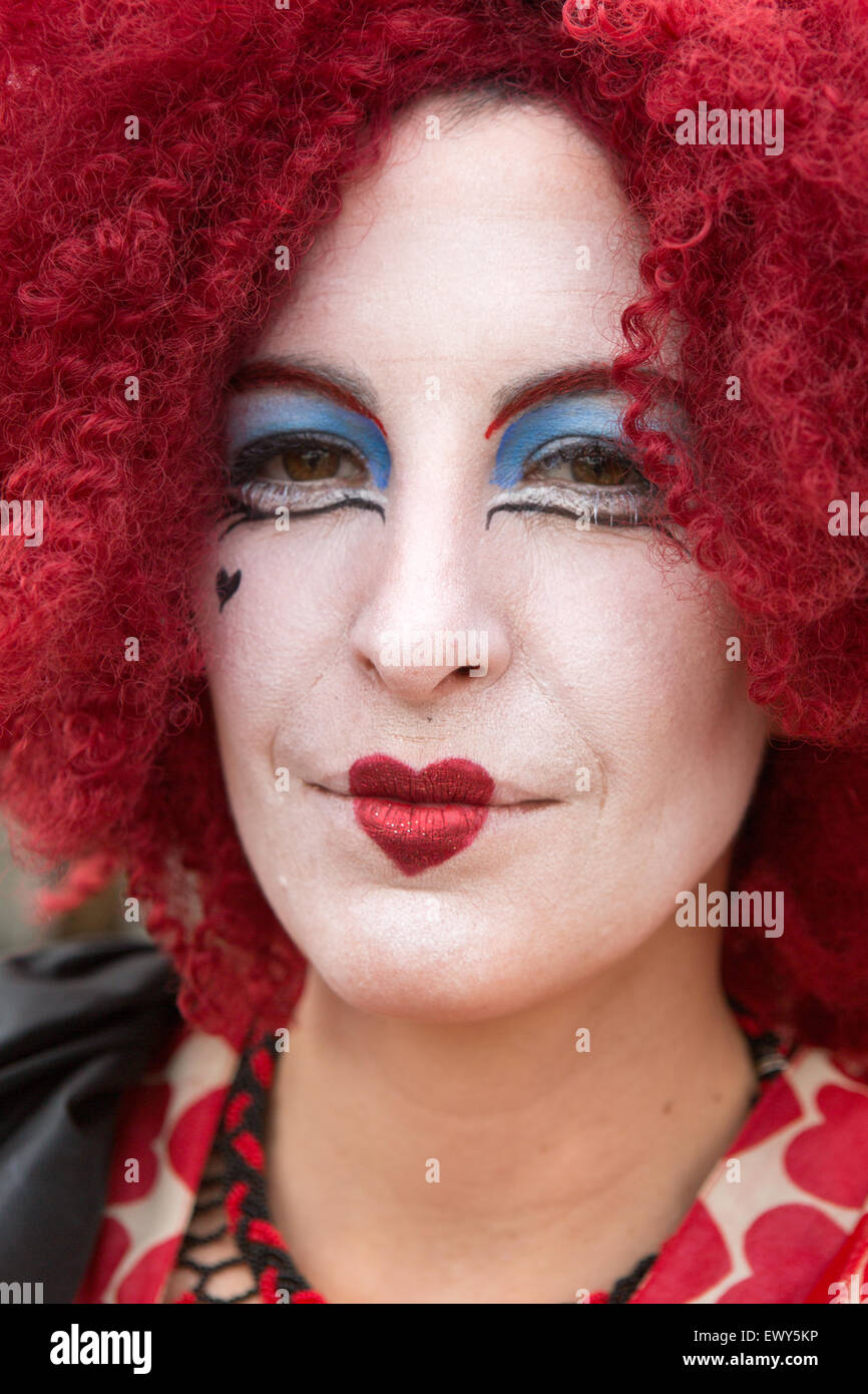 Street Performer Portrait Glastonbury Festival UK Stock Photo - Alamy