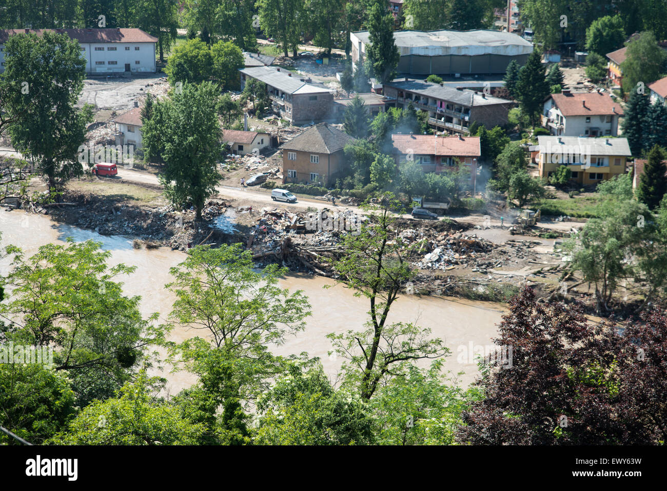 Flood in 2014 - Maglaj - Bosnia And Herzegovina Stock Photo - Alamy