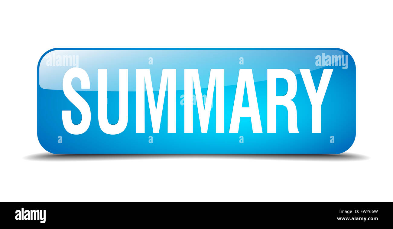 summary blue square 3d realistic isolated web button Stock Photo - Alamy summary blue square 3d realistic isolated web button Stock Photo - Alamy