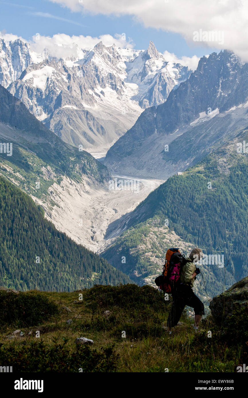Chamonix, france walk people hi-res stock photography and images - Alamy