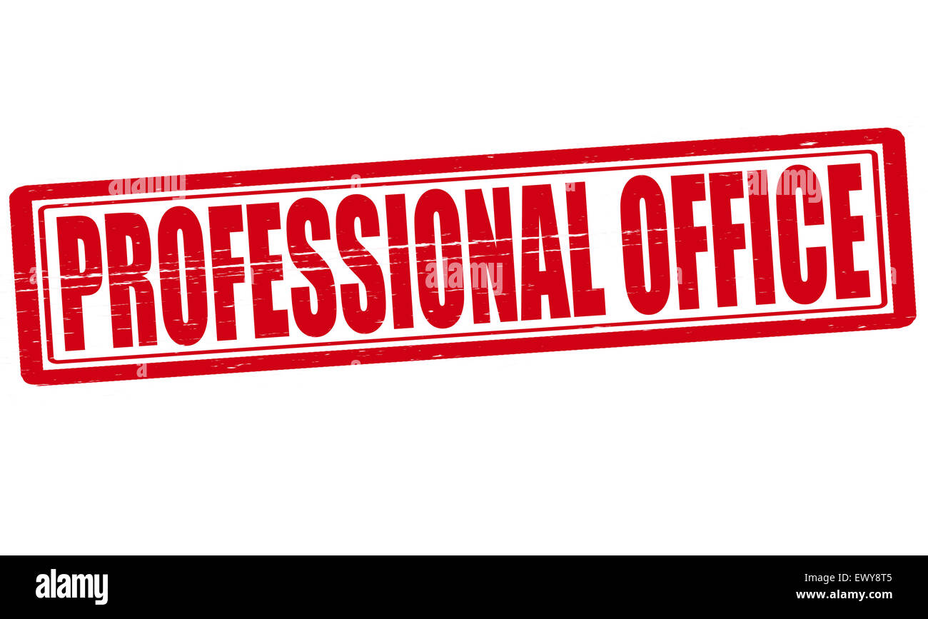 Stamp with text professional office inside, illustration Stock Photo ...