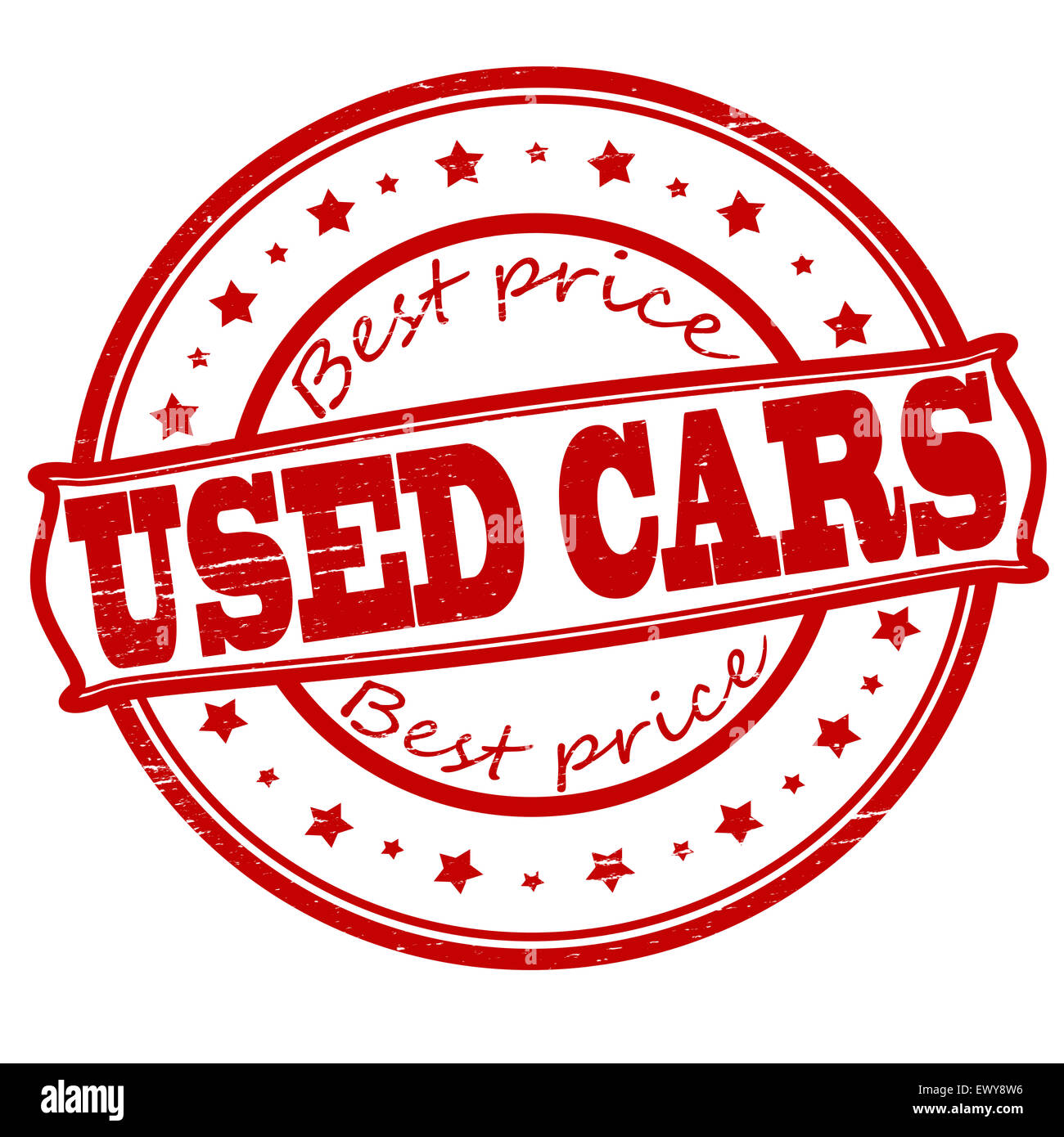 Stamp with text used cars inside, illustration Stock Photo - Alamy