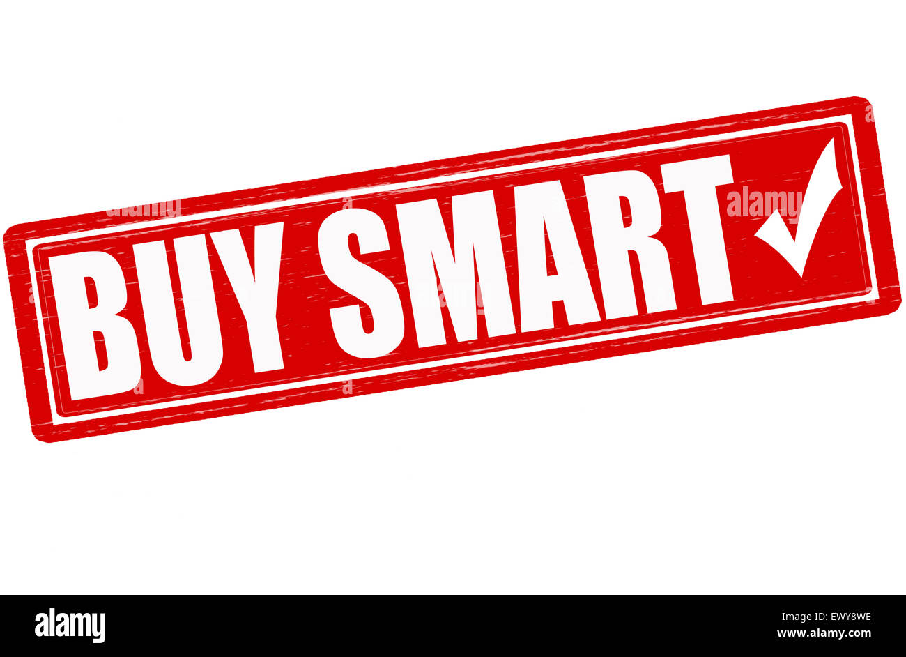 Stamp with text buy smart inside, illustration Stock Photo - Alamy