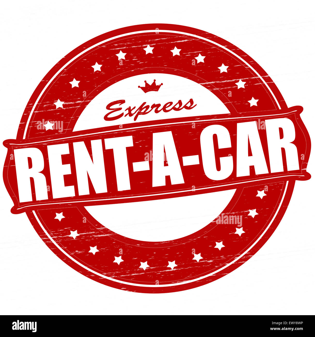 Stamp with text rent a car inside, illustration Stock Photo - Alamy