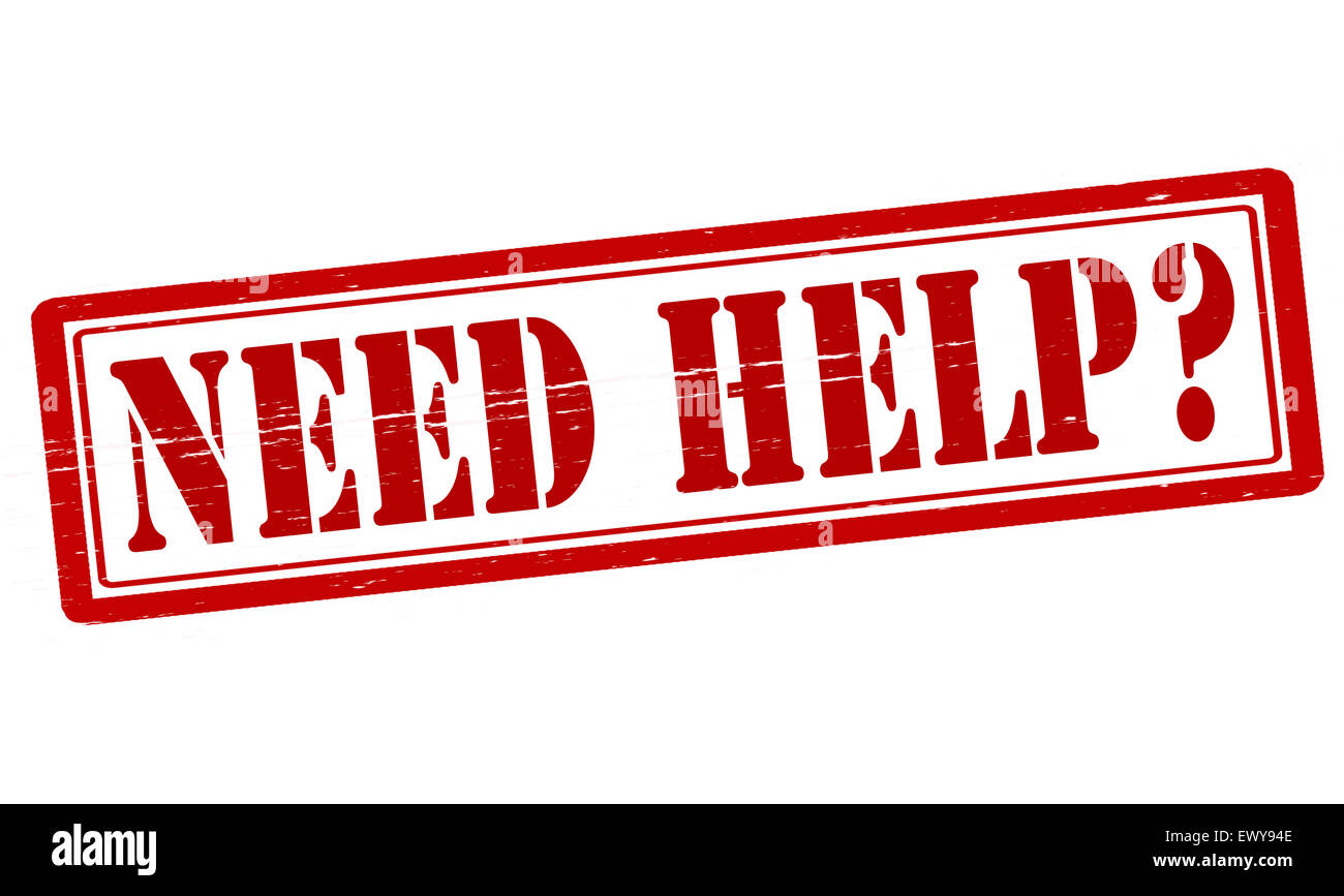 Stamp with text need help inside, illustration Stock Photo - Alamy