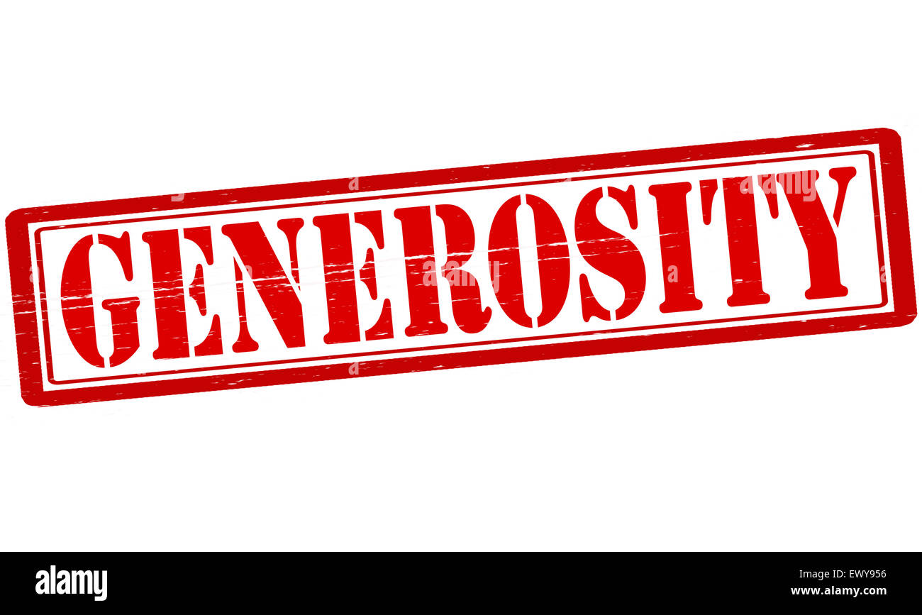 Stamp with word generosity inside hi-res stock photography and images ...