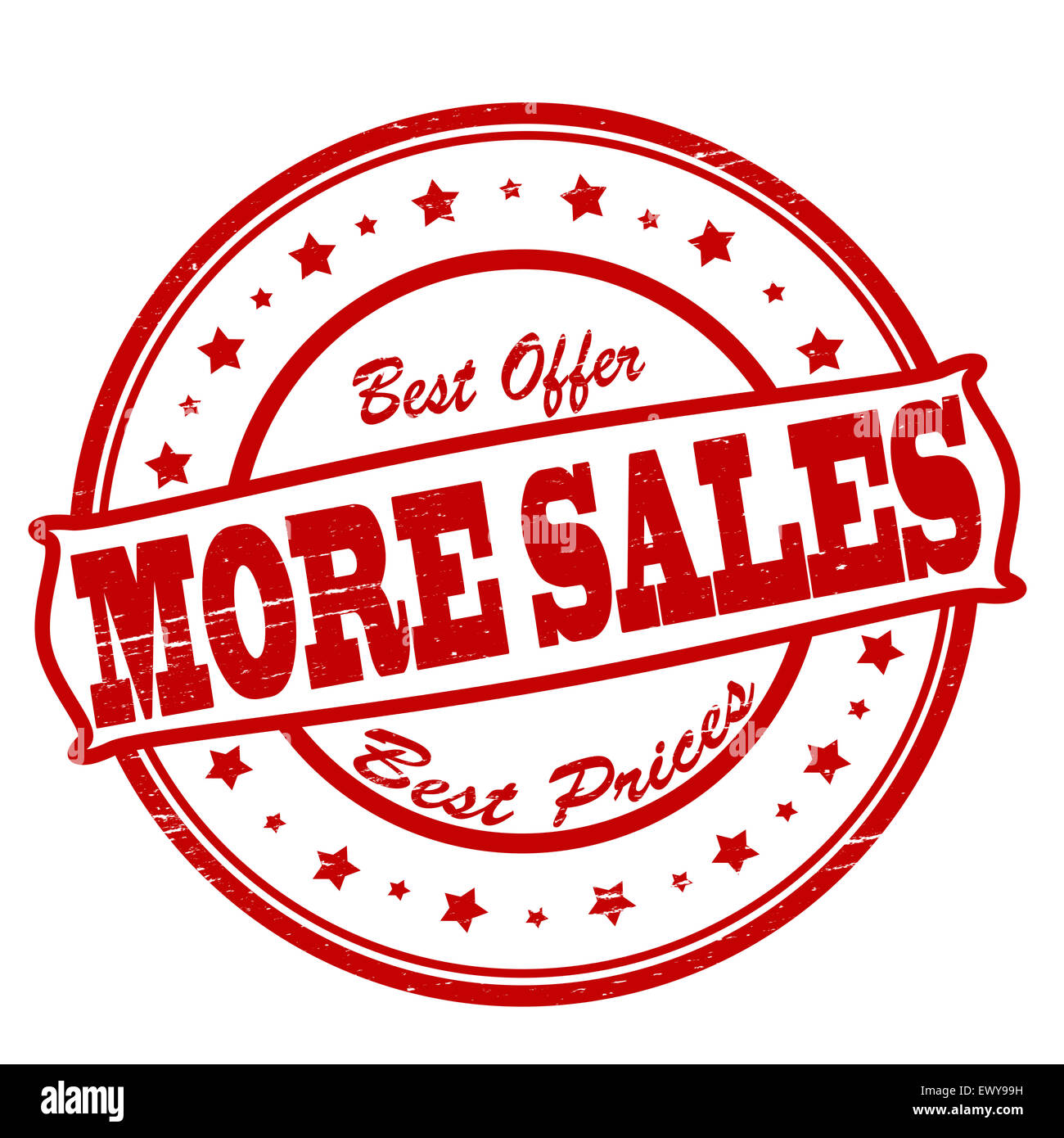 Stamp with text more sales inside, illustration Stock Photo - Alamy