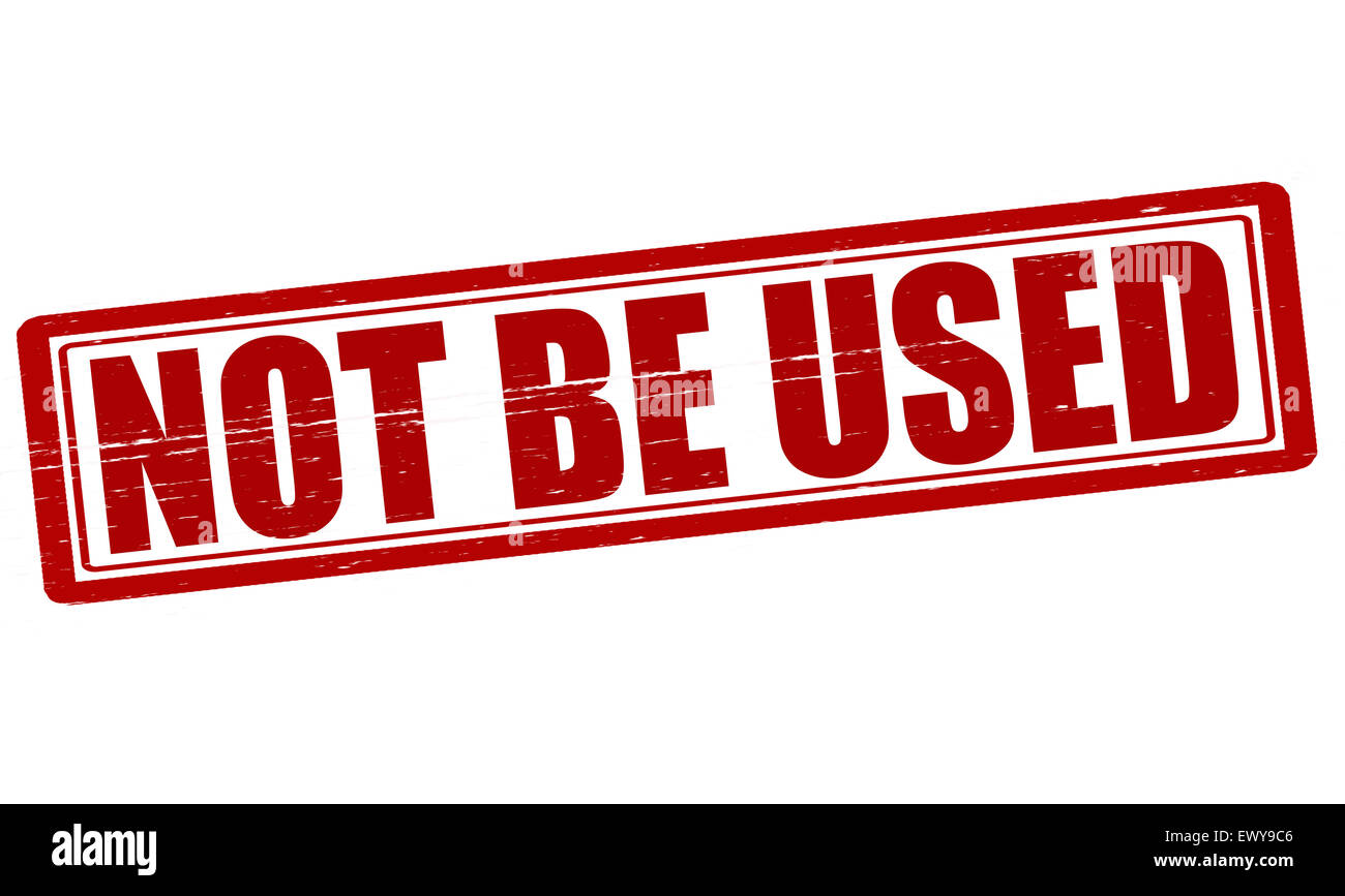 Stamp with text not be used inside, illustration Stock Photo - Alamy