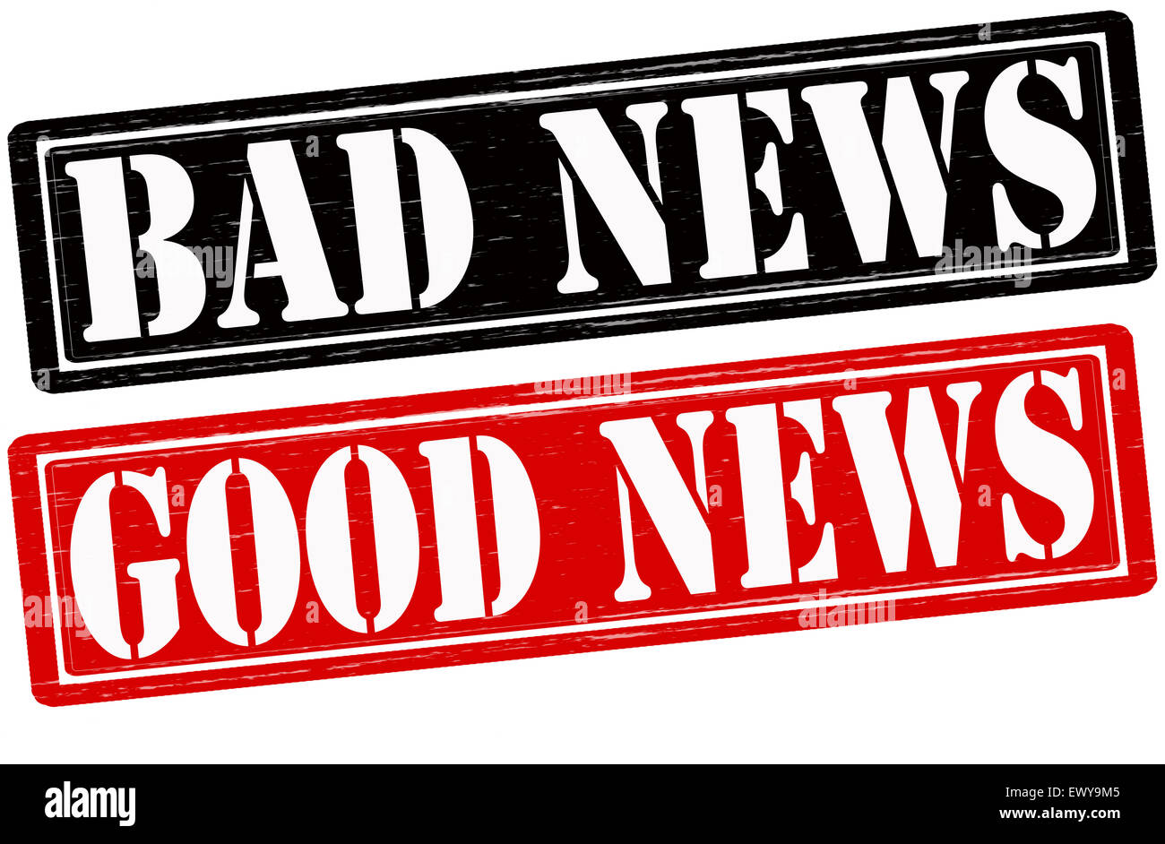 Stamp with text good news inside, illustration Stock Photo - Alamy